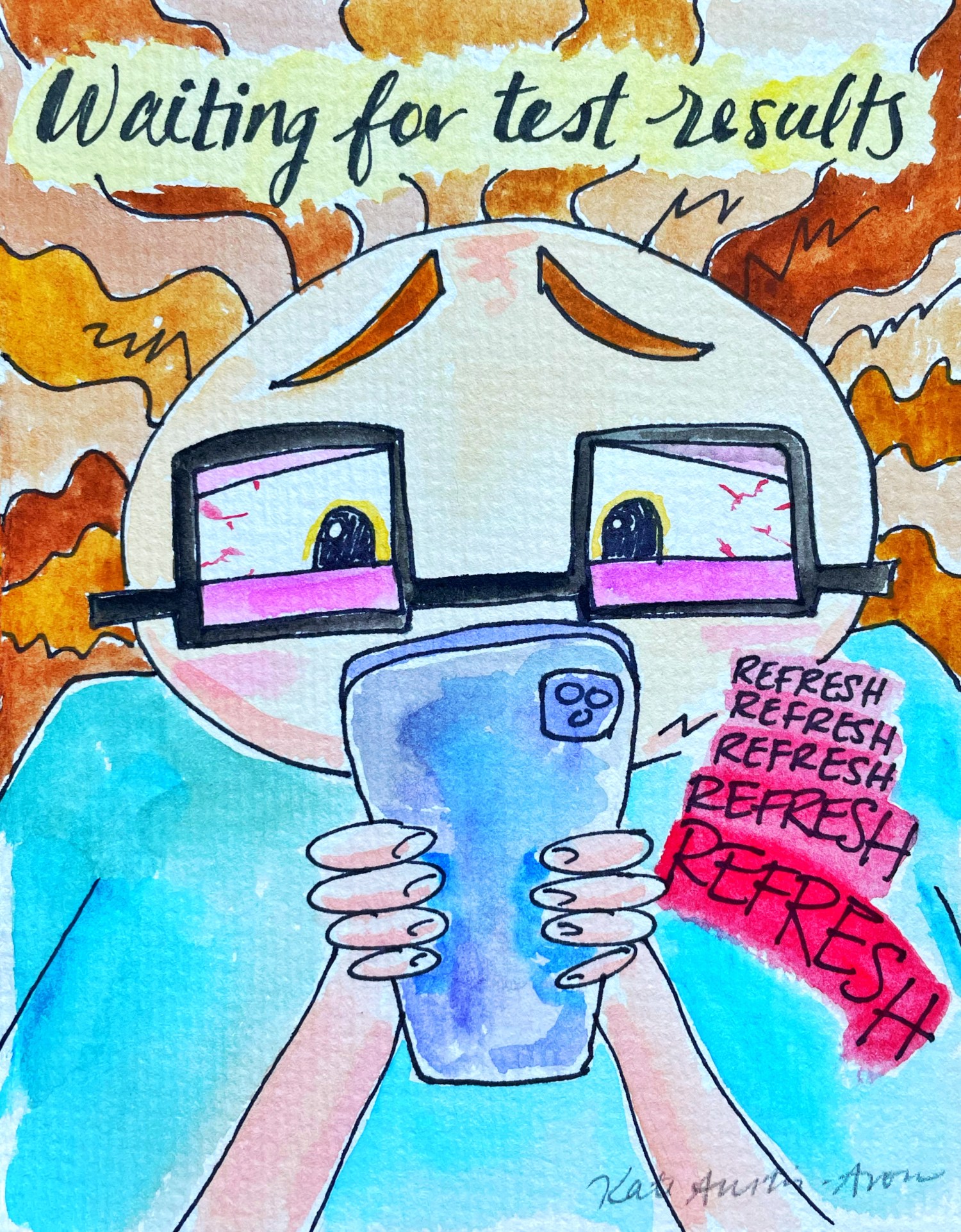Waiting For Test Results – Kate E. Austin Art
